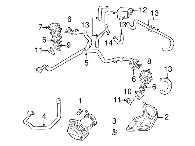Genuine VW/Audi 443133741B Air Pump Mount; Rear | 443133741A AU443133741B