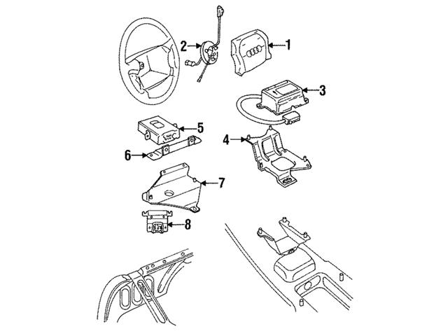 Genuine VW/Audi 443959659 Air Bag Control Module - Audi | AU443959659