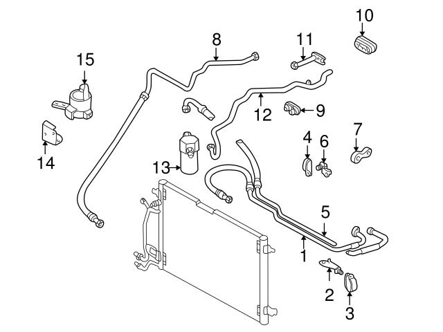 Genuine VW/Audi 4B1260710 A/C Refrigerant Hose - Audi | AU4B1260710