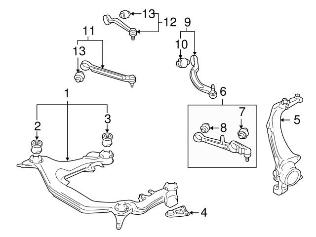 Genuine VW/Audi 4B3407253G Steering Knuckle; Front Left - Audi, VW ...