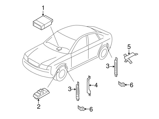 Genuine VW/Audi 4D0907275E Tire Pressure Monitoring System (TPMS ...