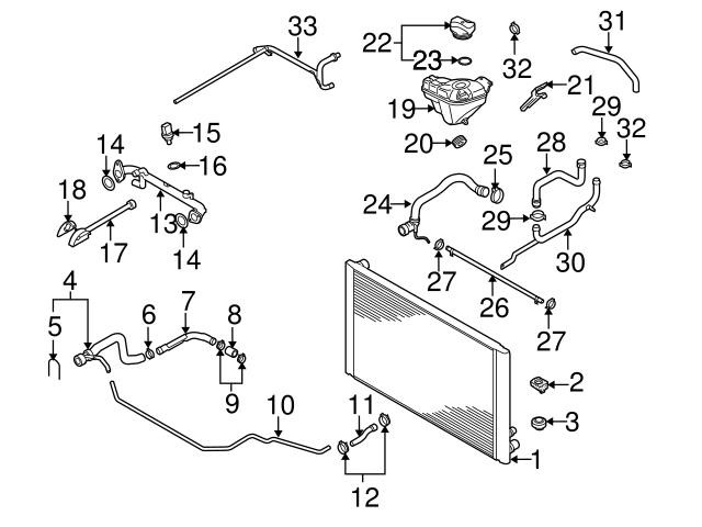 Genuine VW/Audi 4E0121251E Radiator - Audi | 4E0121251G AU4E0121251E