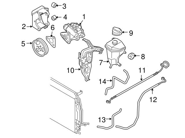 Genuine VW/Audi 4E0145156C Power Steering Pump - Audi | AU4E0145156C