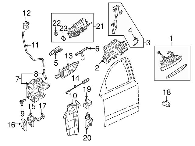 Genuine VW/Audi 4E0837059 Tailgate Pull Down Motor; Left, Right - Audi ...