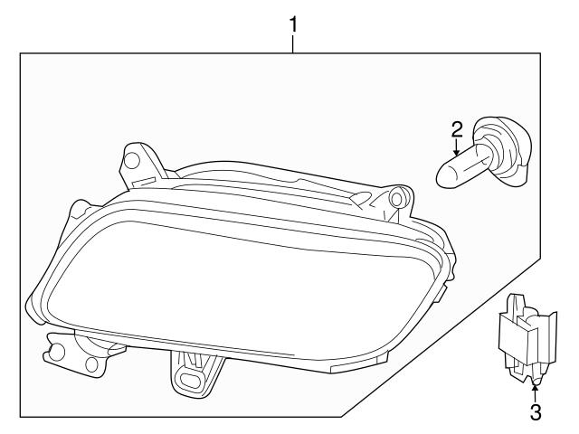 Genuine VW/Audi 4E0941700B Fog/Cornering Light Assembly; Right - Audi ...
