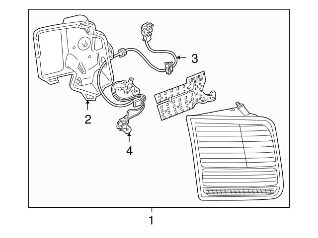 Genuine VW/Audi 4E0945093K Tail Light Assembly; Left - Audi ...