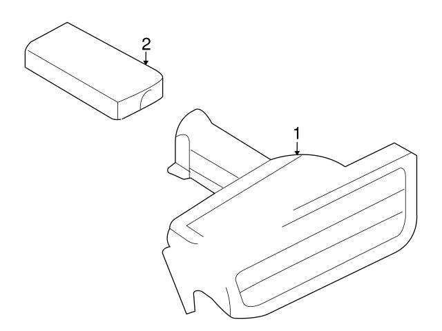 Genuine VW/Audi 4E0949127 Turn Signal Light Assembly; Left - Audi ...