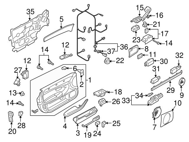 Genuine VW/Audi 4E09598315PR Trunk Lid Release Switch - Audi ...