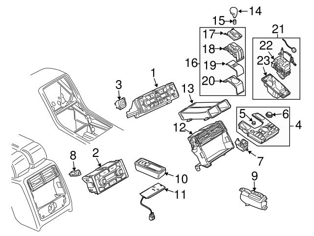 Genuine VW/Audi 4E1713195B Auto Trans Shift Lever SKU: 1431456-VW ...