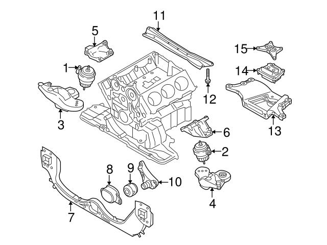 Genuine VW/Audi 4F0199335C Engine Mount Bracket - Audi | AU4F0199335C