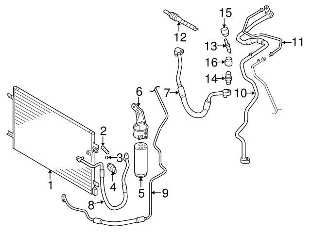 Genuine VW/Audi 4F0260707AD A/C Refrigerant Suction Hose - Audi ...