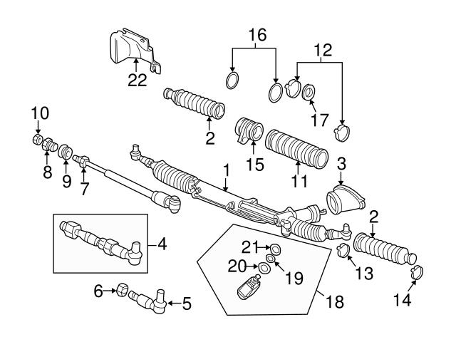 Genuine VW/Audi 4F0419811E Tie Rod End; Left, Right - Audi | AU4F0419811E