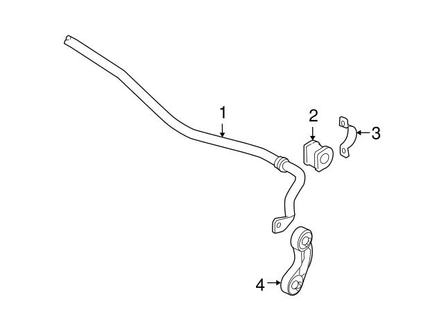 Genuine VW/Audi 4F0505465P Stabilizer/Sway Bar Link Kit; Left, Right ...