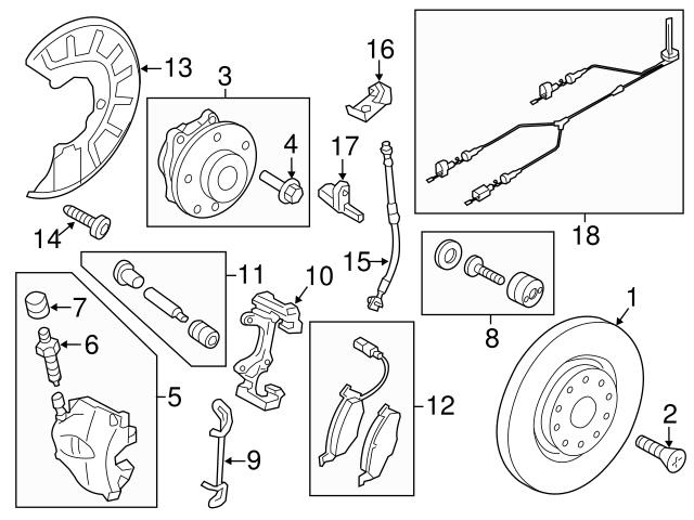 Genuine VW/Audi 4F0615269 Anti-Rattle Clip; Left, Right - Audi, VW ...