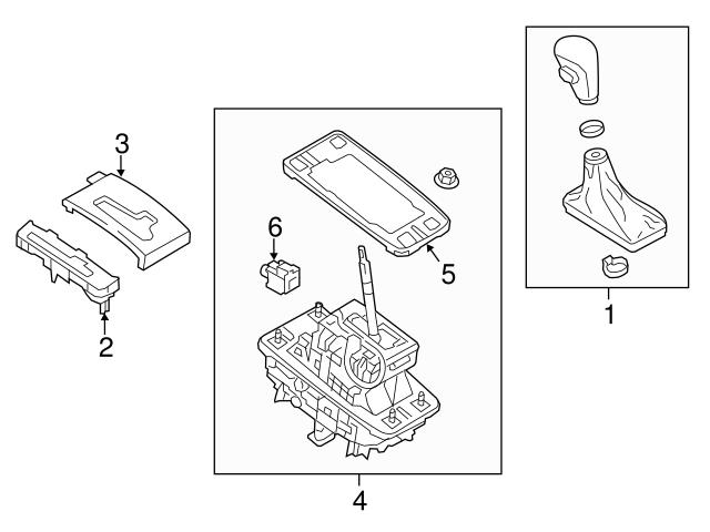 Genuine VW/Audi 4F0713075 Auto Trans Shift Cover - Audi | AU4F0713075