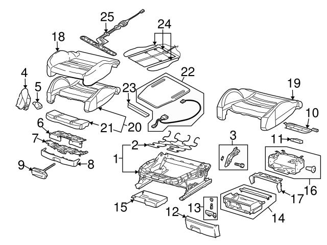 Genuine VW/Audi 4F0963553B Air Bag Seat Sensor Mat; Front - Audi ...