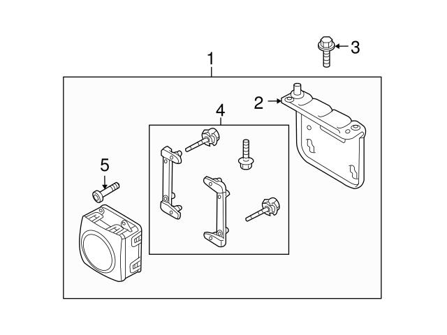 Genuine VW/Audi 4F0998561A Cruise Control Distance Sensor Hardware Kit ...