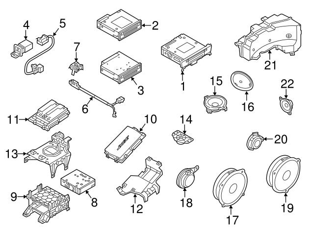 Genuine VW/Audi 4G0035416 Speaker; Center - Audi | AU4G0035416