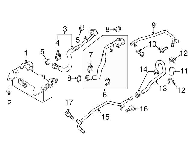 Genuine VW/Audi 4G0121481Q Coolant Pipe - Audi | 4G0121481N AU4G0121481Q