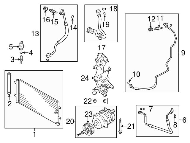 Genuine VW/Audi 4G0260403Q A/C Condenser - Audi | 4G0260403N 4G0260403P ...