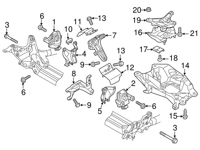 Genuine VW/Audi 4G0399115G Auto Trans Mount Bracket - Audi | AU4G0399115G