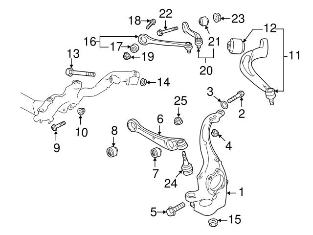 Genuine VW/Audi 4G0407693H Control Arm - Audi | 4G0407693D 4G0407693F ...