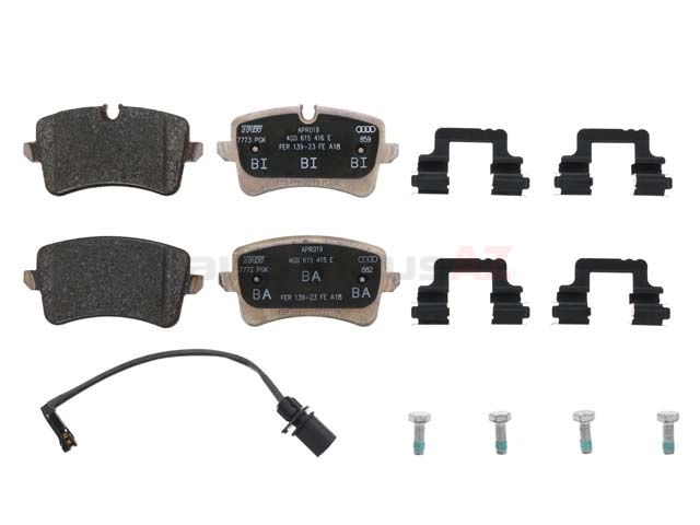 Genuine Audi 4G0698451L Brake Pad Set; Rear - Audi | 4G0698451B 4G0698451K