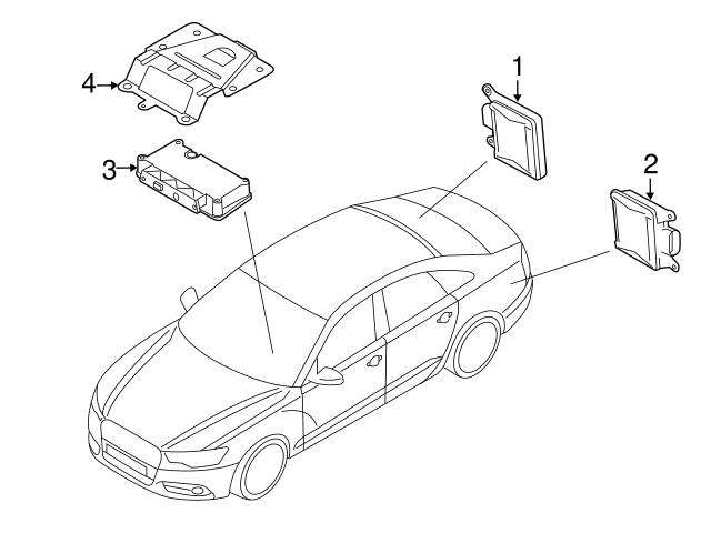 Genuine VW/Audi 4G0907107E Engine Control Module - Audi | 4G0907107B ...
