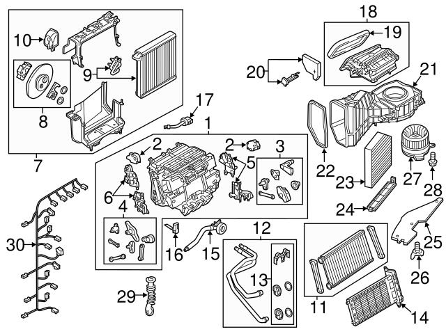 Genuine VW/Audi 4G1820356 HVAC Unit Case - Audi | AU4G1820356