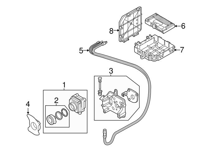 Genuine VW/Audi 4G1971192A Night Vision Camera Connector - Audi ...
