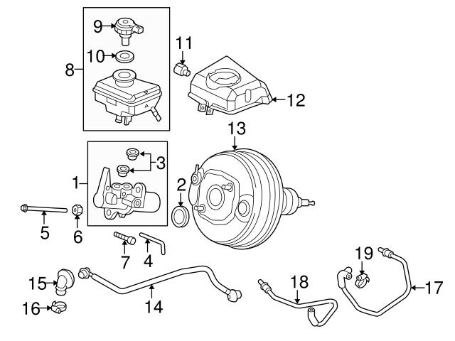 Genuine VW/Audi 4G2611021C Brake Master Cylinder - Audi | 4G2611021 ...