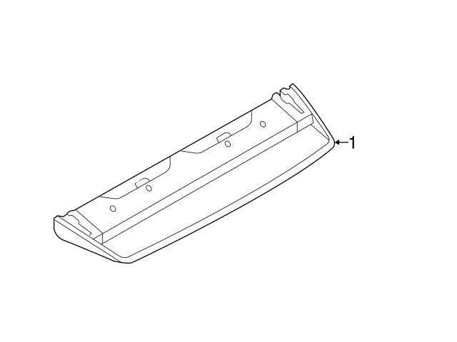Genuine VW/Audi 4G5945097 Center High Mount Stop Light; Rear - Audi ...