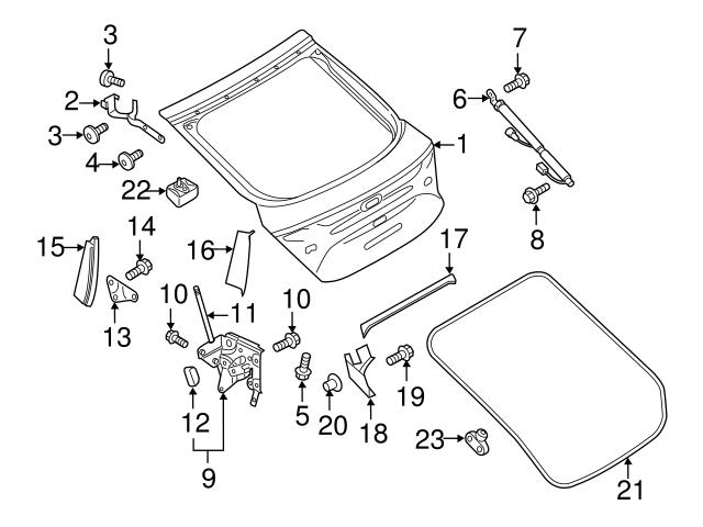 Genuine VW/Audi 4G8827851F Tailgate Pull Down Motor; Left - Audi ...