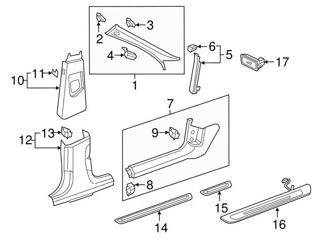 Genuine VW/Audi 4G8947406D Courtesy Light; Front Right - Audi ...
