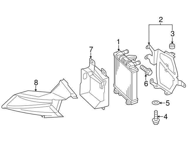 Genuine VW/Audi 4H0117335B Radiator Support Air Duct; Left - Audi ...