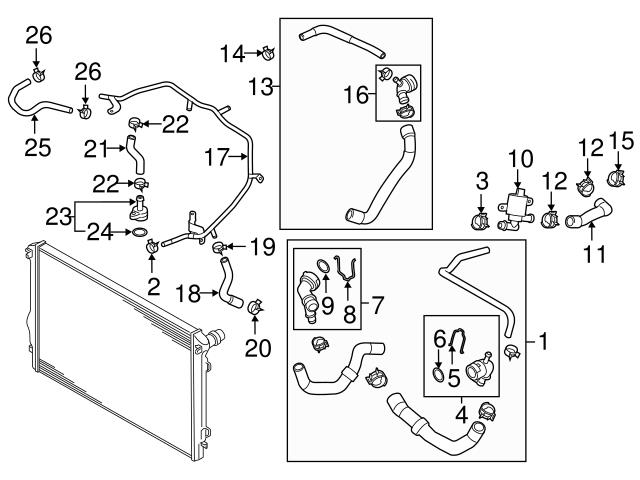 Genuine VW/Audi 4H0121671D AC & Heater Control Valve; Left - Audi, VW ...