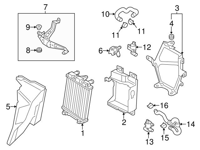 Genuine VW/Audi 4H0122447 Coolant Hose - Audi | AU4H0122447