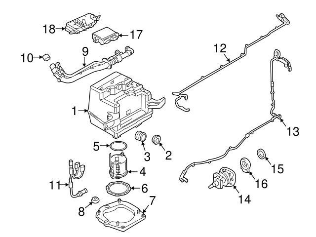 Genuine VW/Audi 4H0131984AA Diesel Exhaust Fluid (DEF) Injector Feed ...