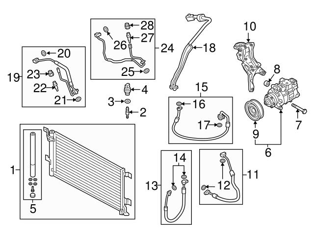 Genuine VW/Audi 4H0260810B A/C Compressor Clutch Pulley - Audi ...