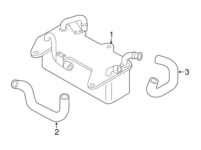 Genuine VW/Audi 4H0317021T Auto Trans Oil Cooler - Audi | AU4H0317021T