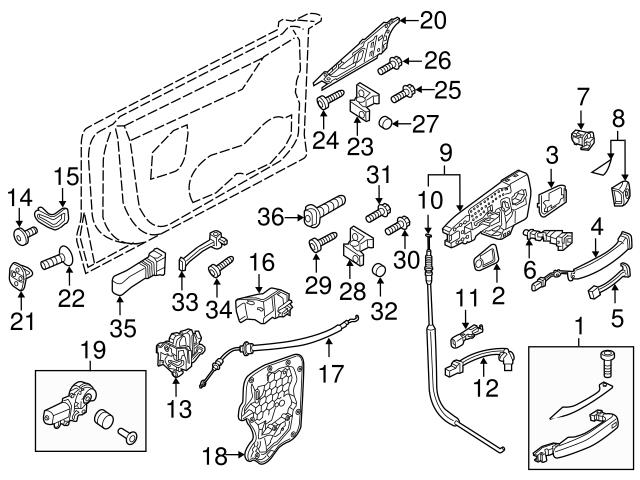 Genuine VW/Audi 4H0837879CGRU Exterior Door Handle Cover; Rear Left ...