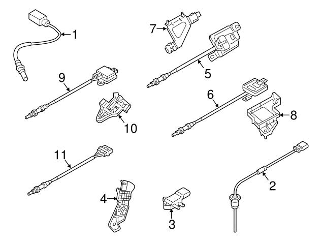 Genuine VW/Audi 4H0906261D Oxygen Sensor - Audi | 4H0906261 AU4H0906261D
