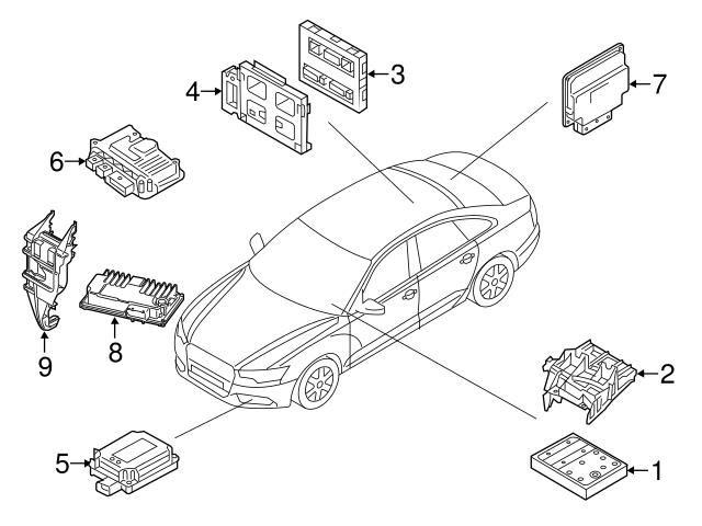 Genuine VW/Audi 4H0907063CGZ00 Vehicle Power Control Module - Audi ...
