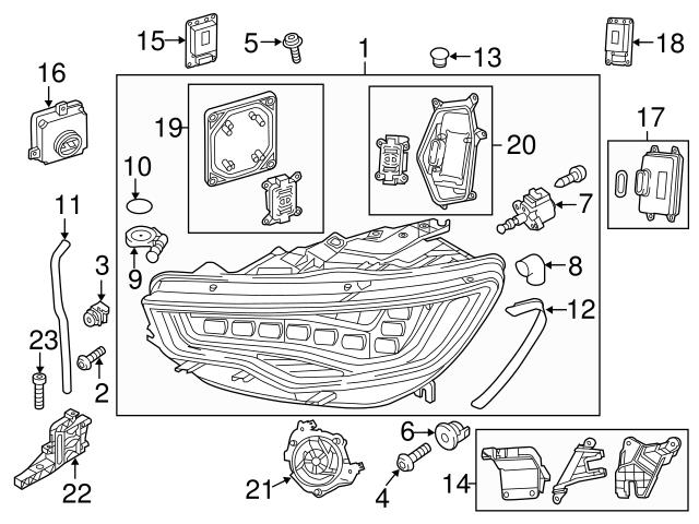 Genuine VW/Audi 4H0907472 Xenon Lighting Ballast; Left, Right - Audi ...
