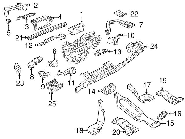 Genuine VW/Audi 4H0907658C Cabin Air Temperature Sensor; Front - Audi ...