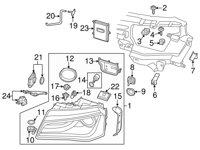 Genuine VW/Audi 4H0941295 Headlight Actuator Motor; Left, Right, Front ...