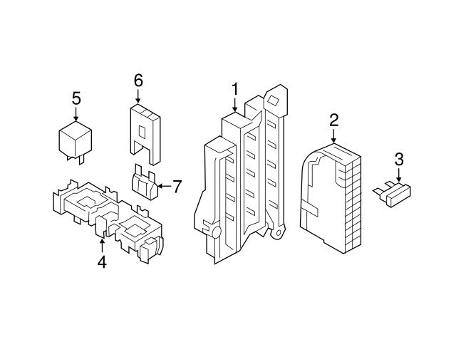 Genuine VW/Audi 4H0941824 Fuse Holder; Front Left Front, Left, Front ...