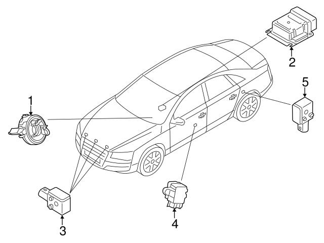Genuine VW/Audi 4H0953568HZ00 Air Bag Clockspring - Audi ...