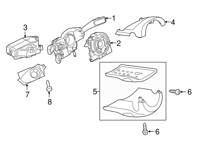 Genuine VW/Audi 4H0953568M Air Bag Clockspring - VW | VW4H0953568M
