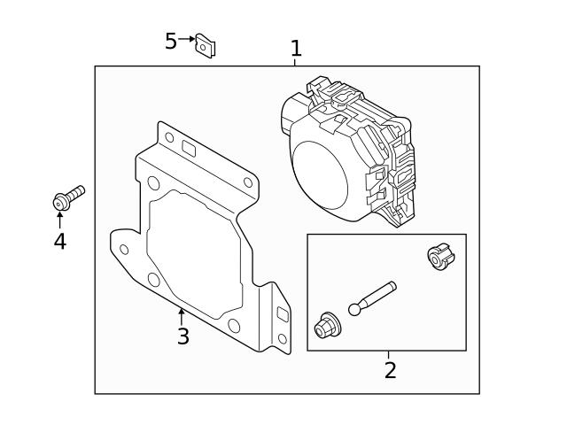 Genuine VW/Audi 4H0998561A Cruise Control Distance Sensor Hardware Kit ...